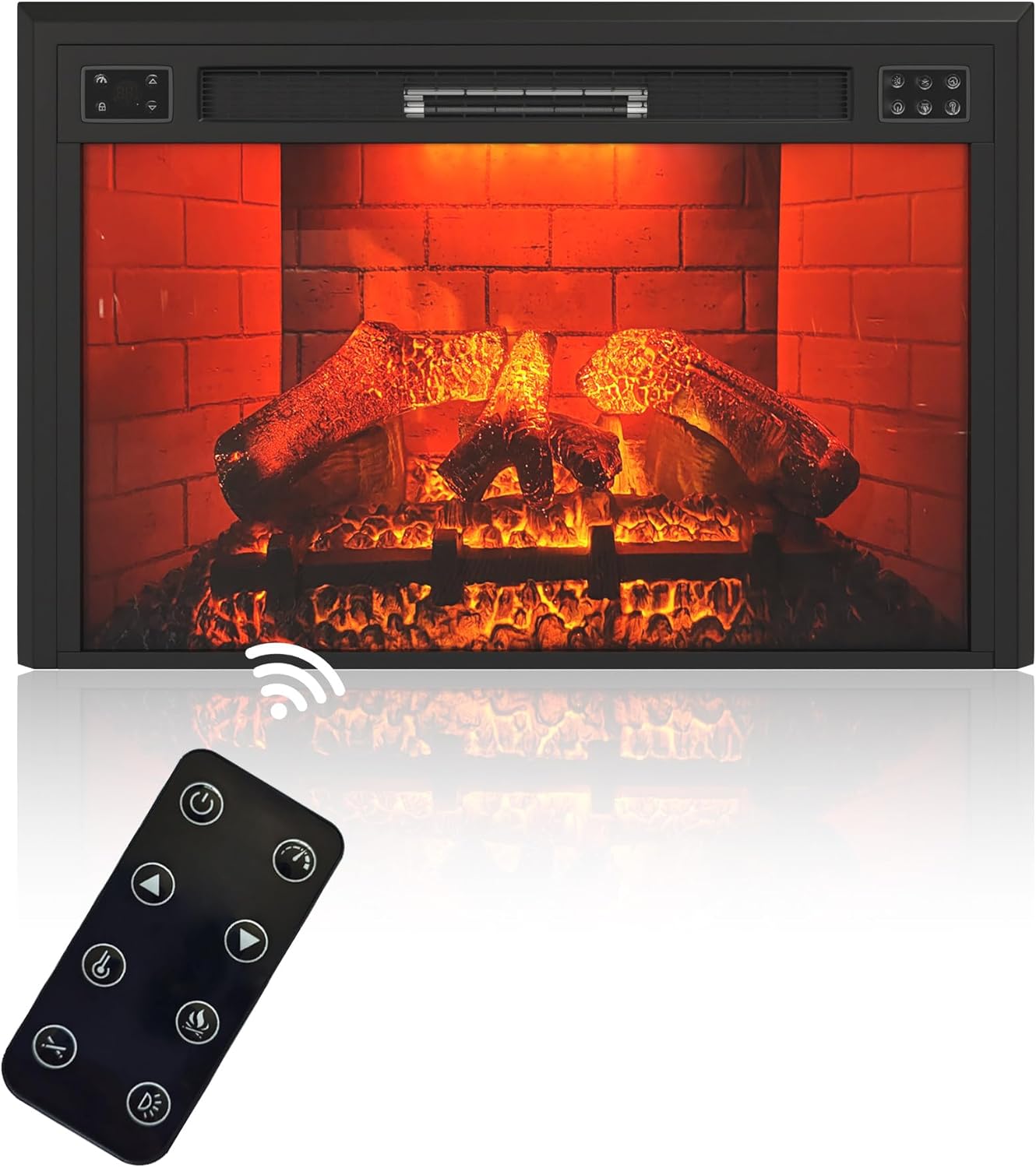 Amazon.com: 35 Inches Electric Fireplace Insert Recessed Electric ...