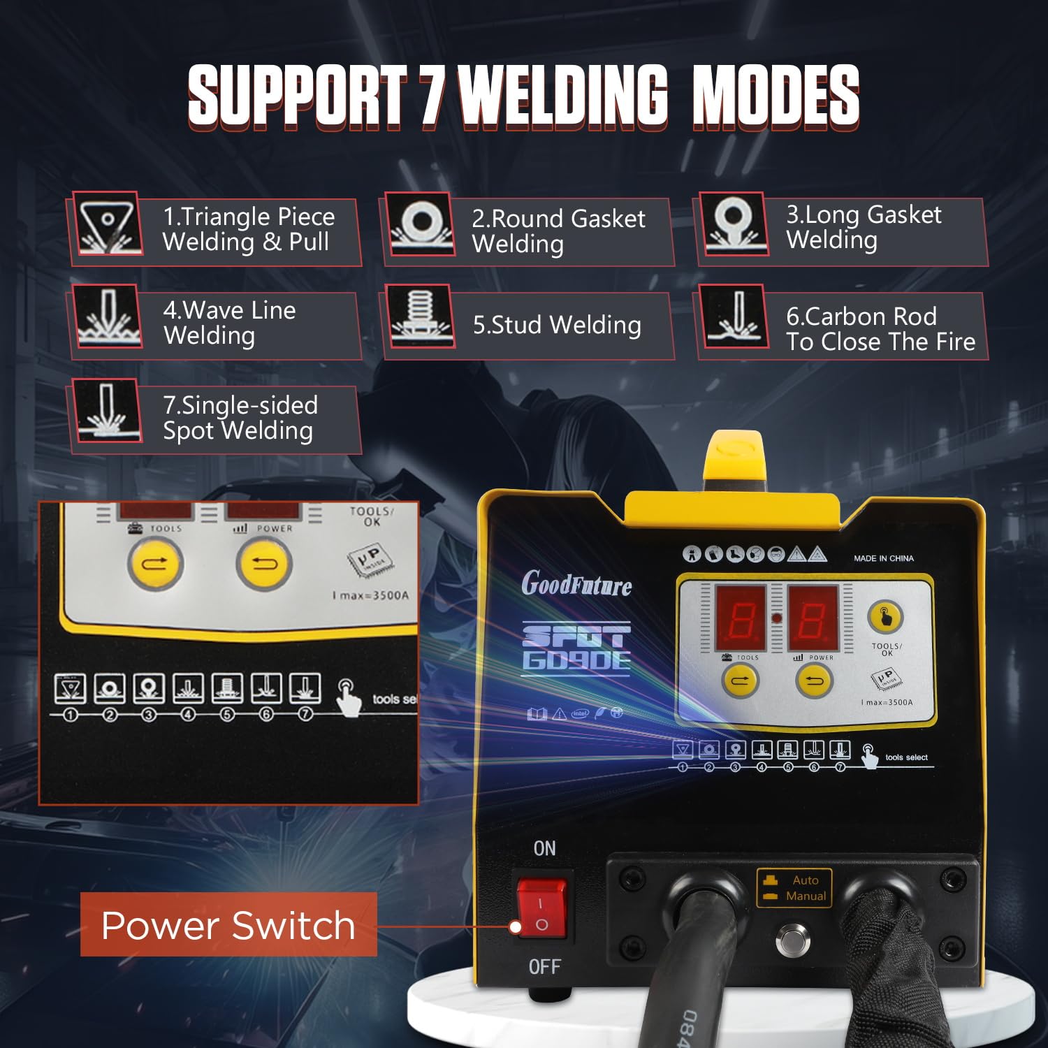 Snapklik.com : LUTIFIX 110V Car Body Stud Welder Dent Repair Kit,3KW ...
