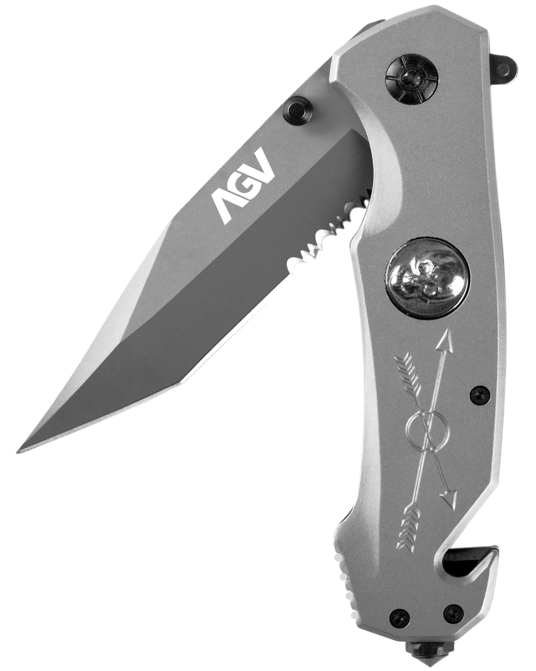 Amazon.com: AGV Tactical Folding Knife, Gray, Semi-Assisted Opening ...