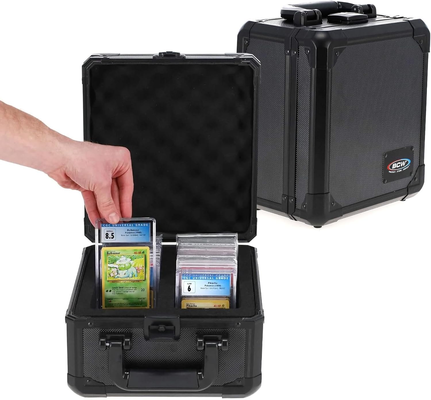 Amazon.com: BCW Graded Card Storage Box | Stackable, Dual Row, Ultra ...