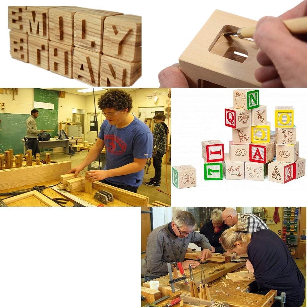 Snapklik.com : DaTpuik Bamboo Small Blocks 100 PCS 1/2 Inch Unfinished ...