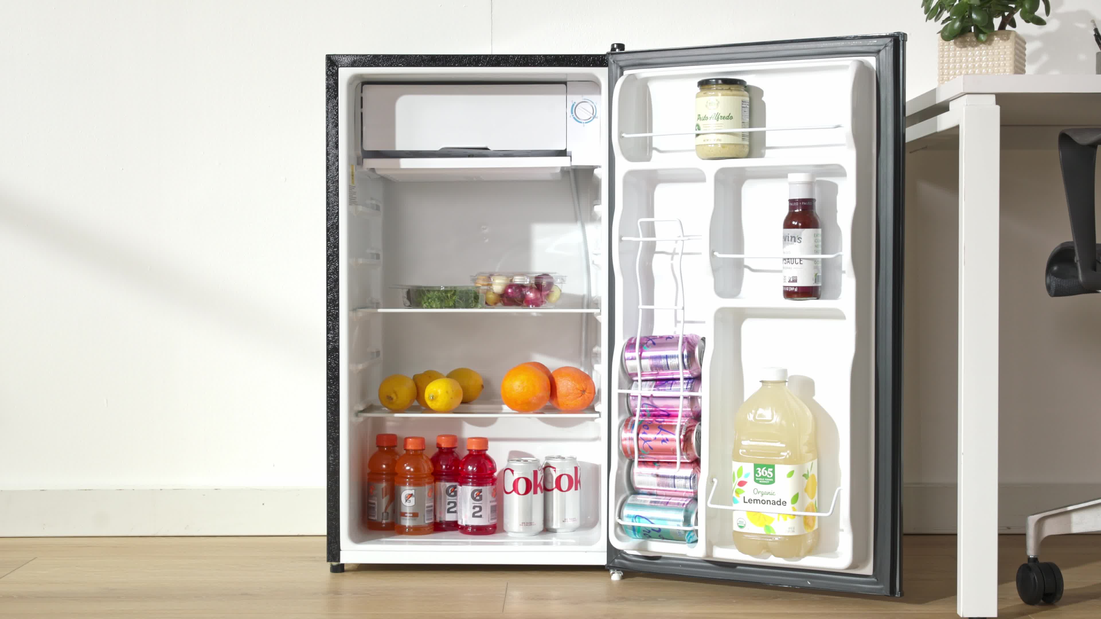 Watch RCA RFR320-B-Black-COM RFR321 Mini Refrigerator, 3.2 Cu Ft Fridge ...