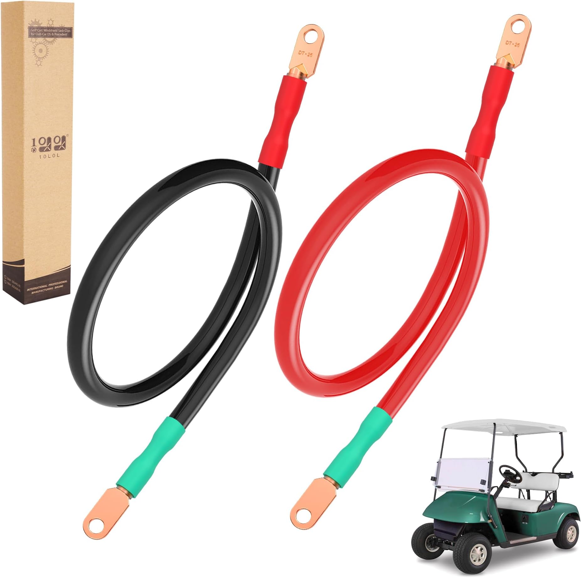 Amazon.com: 10L0L 4AWG 24 inch Battery Inverter Cables Set for Car ...
