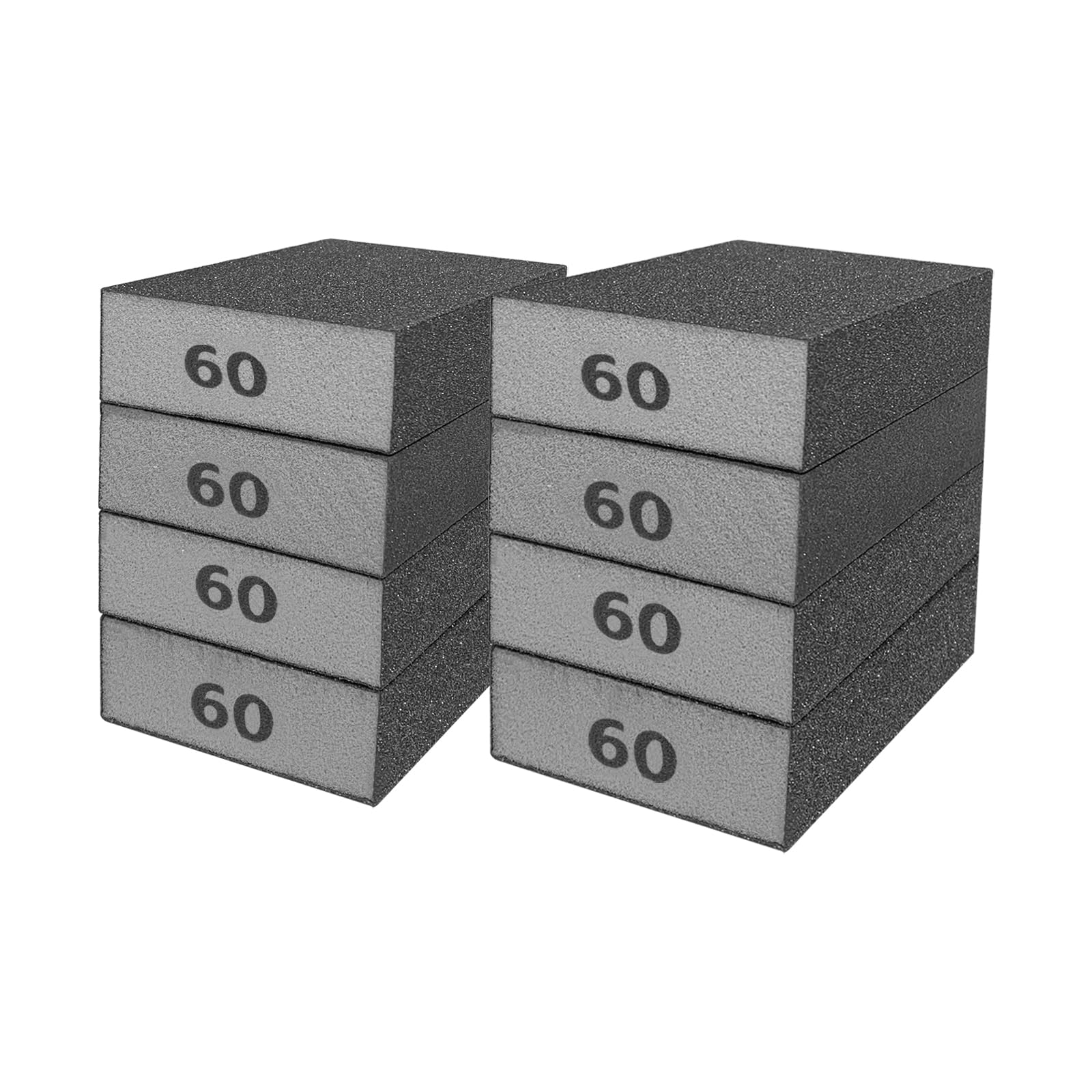 Snapklik.com : 8 Pcs Wet Dry Sanding Sponges, 60 Grit Hand Sandpaper ...
