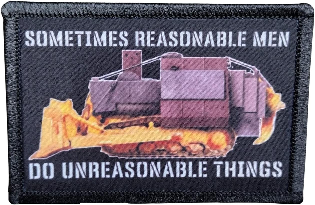 Amazon.com: Killdozer Reasonable Men Morale Patch Removable Hook and Loop for Molle Gear ...