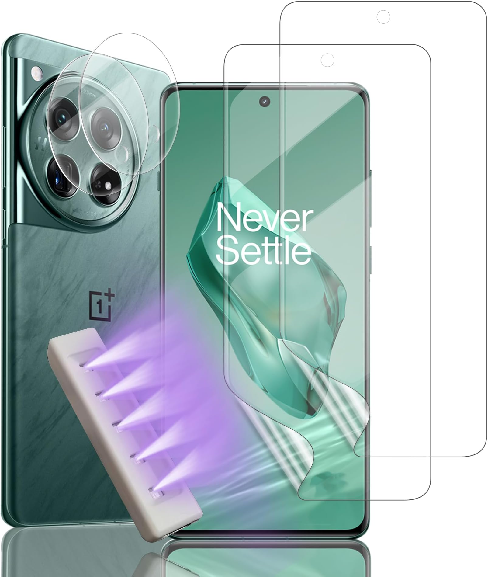 Amazon.com: WILLONE 2+2 Pack for OnePlus 12 Screen Protector [Not Glass ...