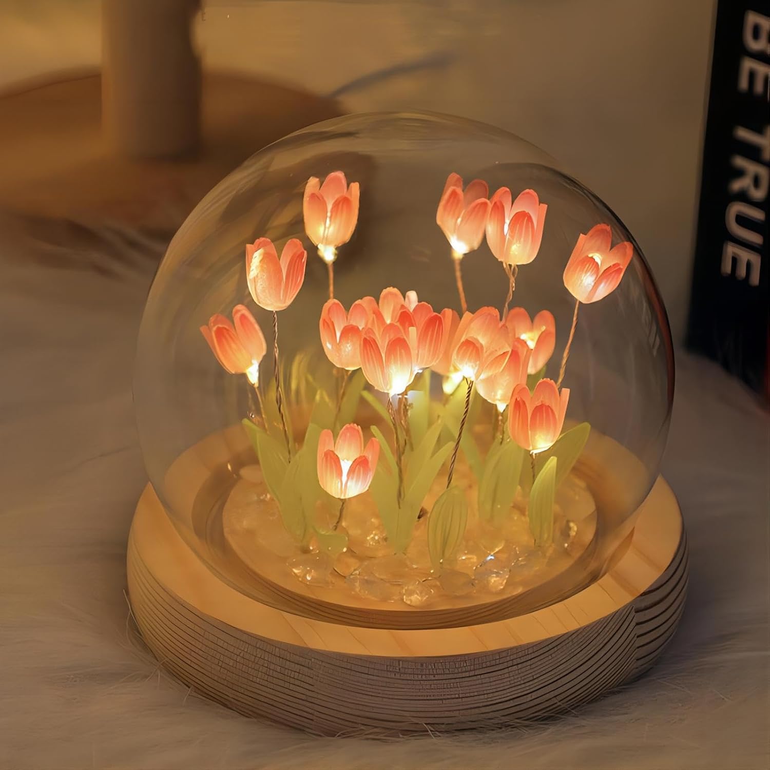Tulip Lamp Handmade Flower Light Tulip Night Light Decorative Lamp Cute ...