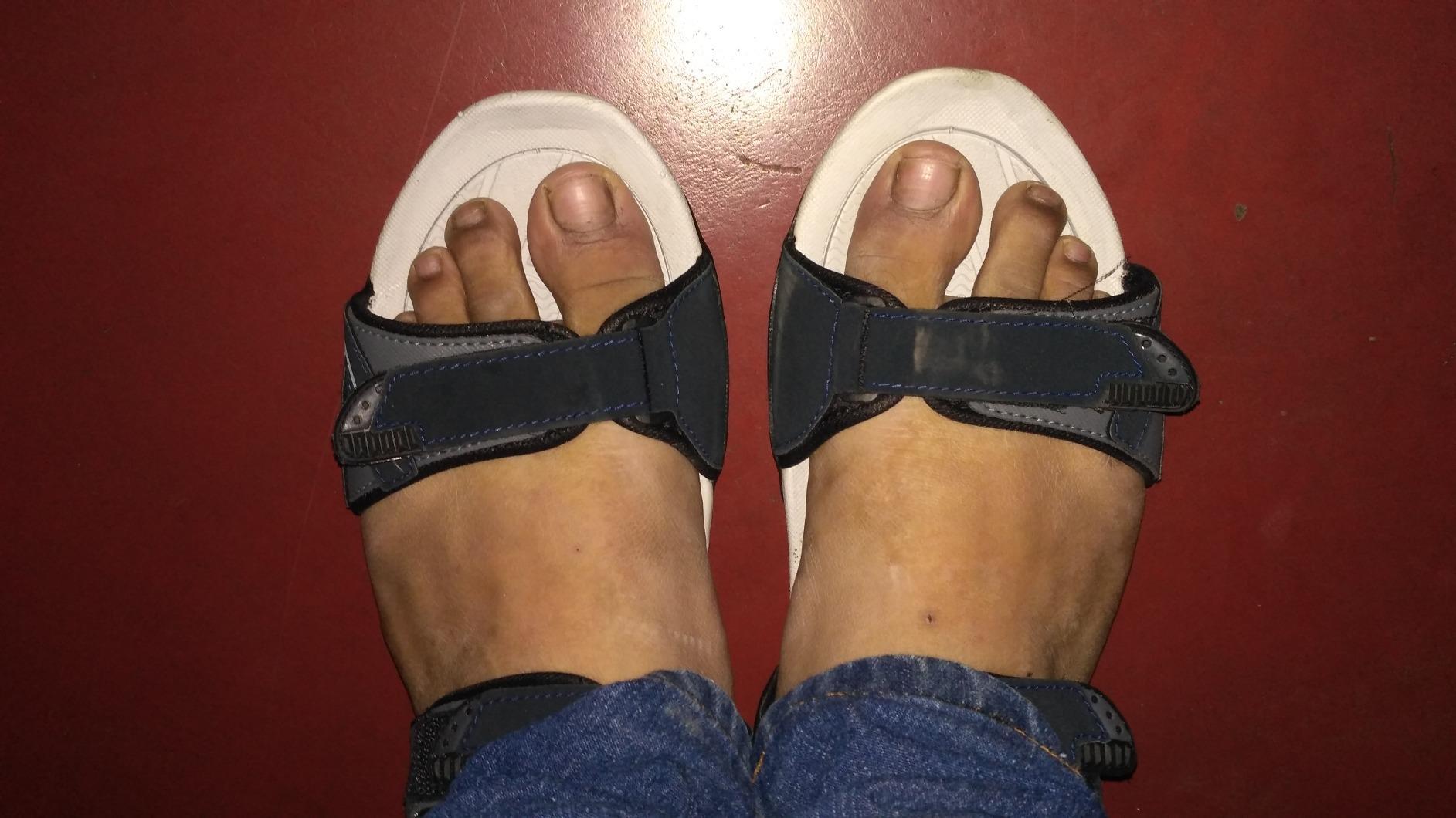 Matrix Shoes Men's Navy and Grey Sandals and Floaters - 10 UK (MSP 1467 ...