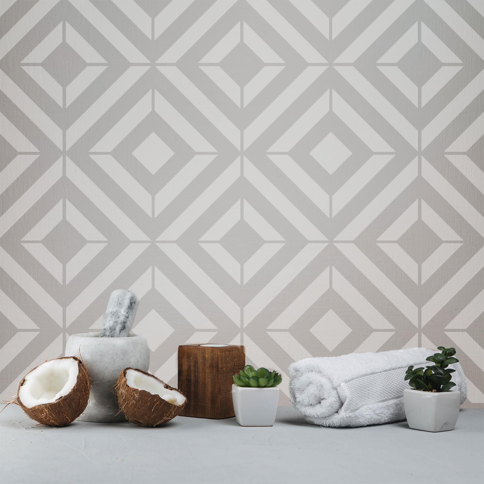 Amazon.com: NAKLEO Tile Painting Stencil 7,9”x7,9”, Estrella Spanish ...