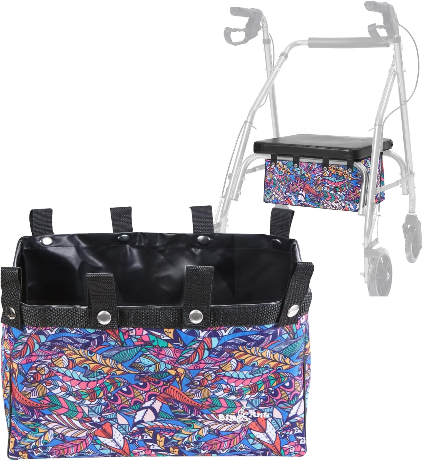 Amazon.com: Unisex Rollator Walker Seat and Backrest Rollbar Covers ...