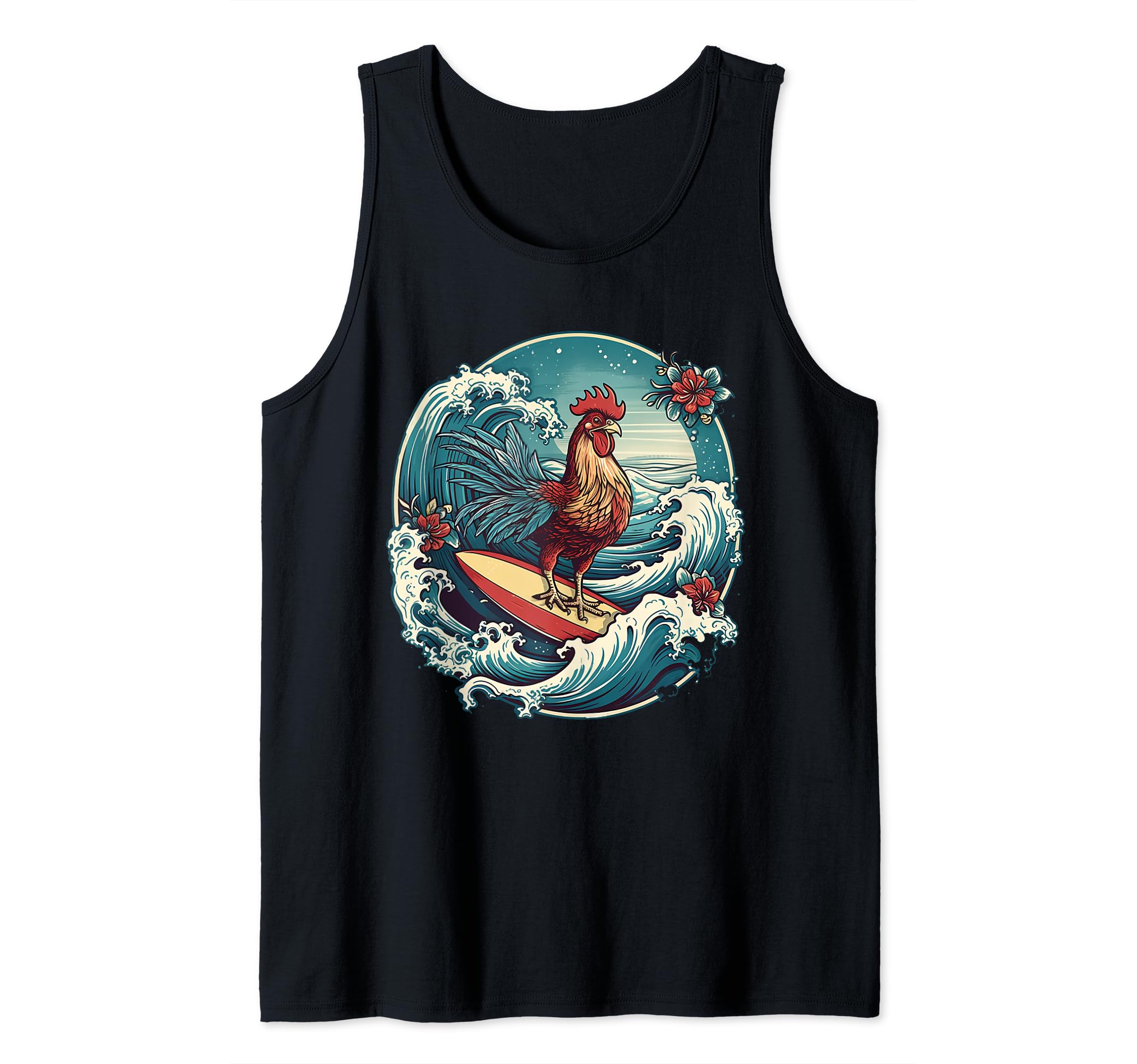 Amazon.com: Rooster Surfer Chicken Surfing Kauai Hawaiian Surf Chick ...