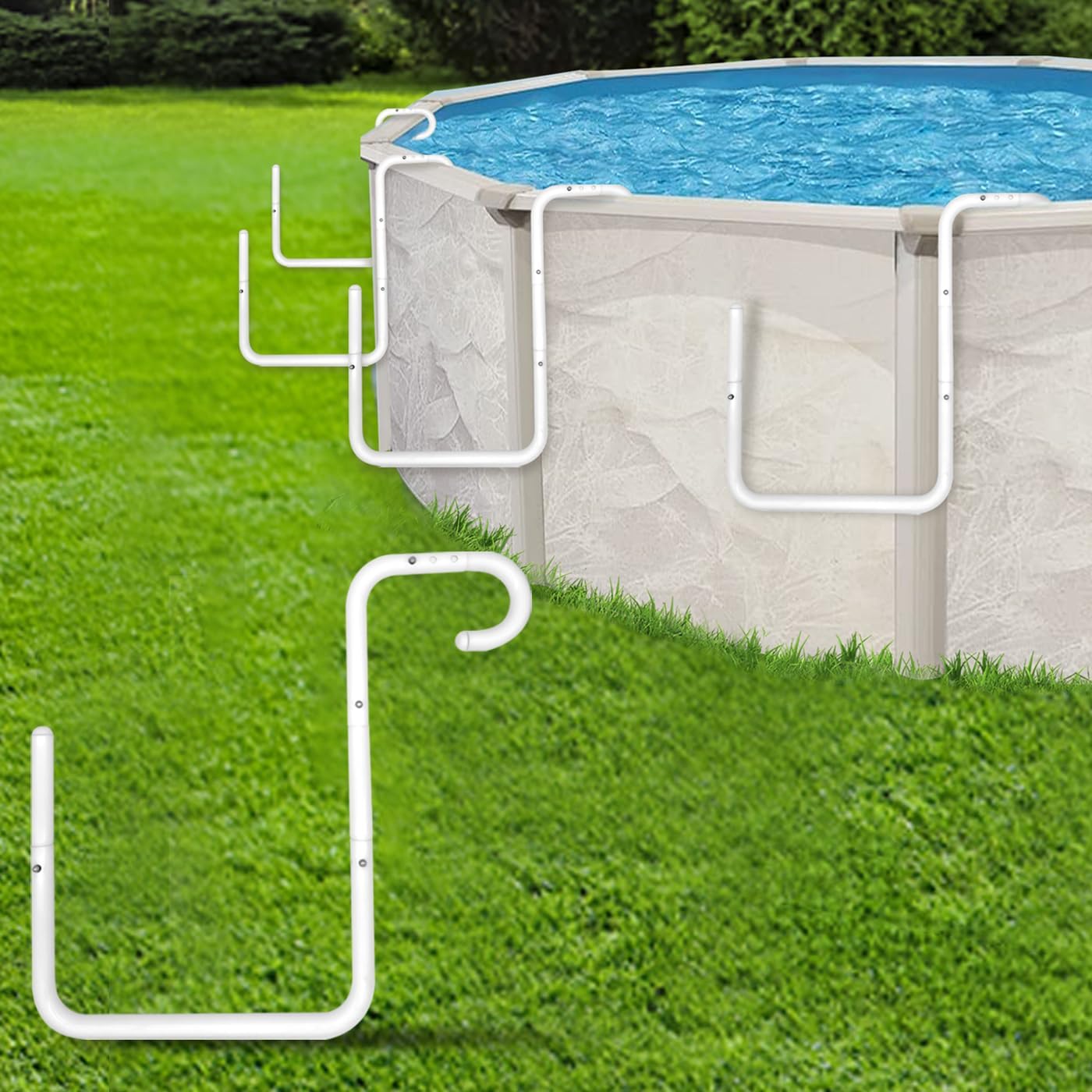 Amazon.com : Solar Saddle Pool Solar Cover Holder : Swimming Pool Solar ...