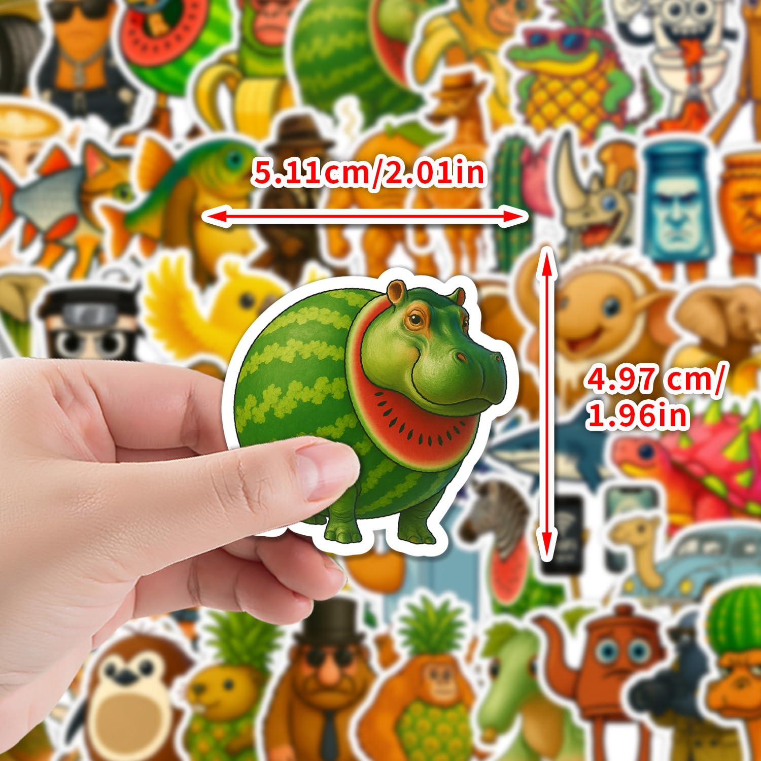 Snapklik.com : 120Pcs Italian Brainrot Animals Stickers, Tralalero ...