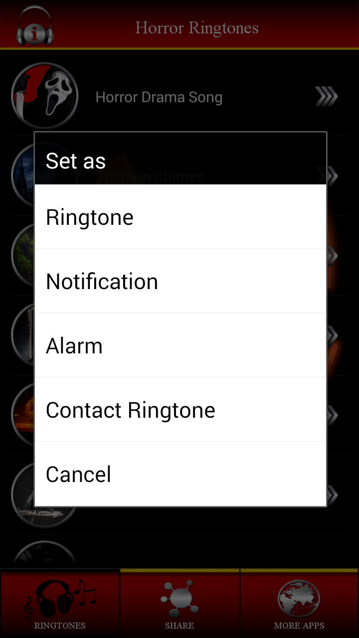 Horror Ringtones - App on Amazon Appstore
