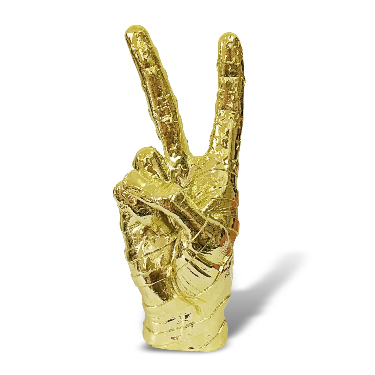 Amazon.com: Blowind Silver Polyresin Hand Gesture Desk Statues Finger ...