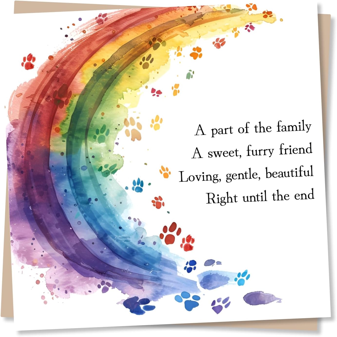 Heartfelt Condolences Card for Loss of A Pet - A Sweet, Furry Friend ...