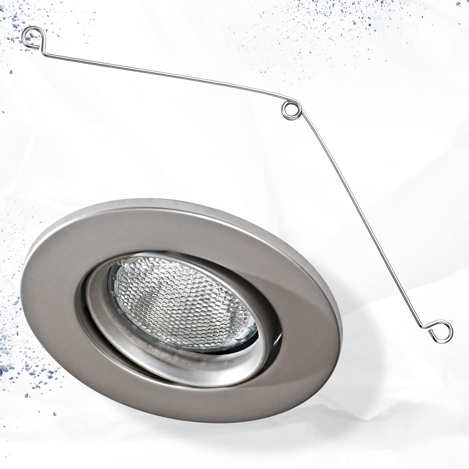 Stainless Recessed Light Trims Elco EL985W Modern White Medium Base 4"