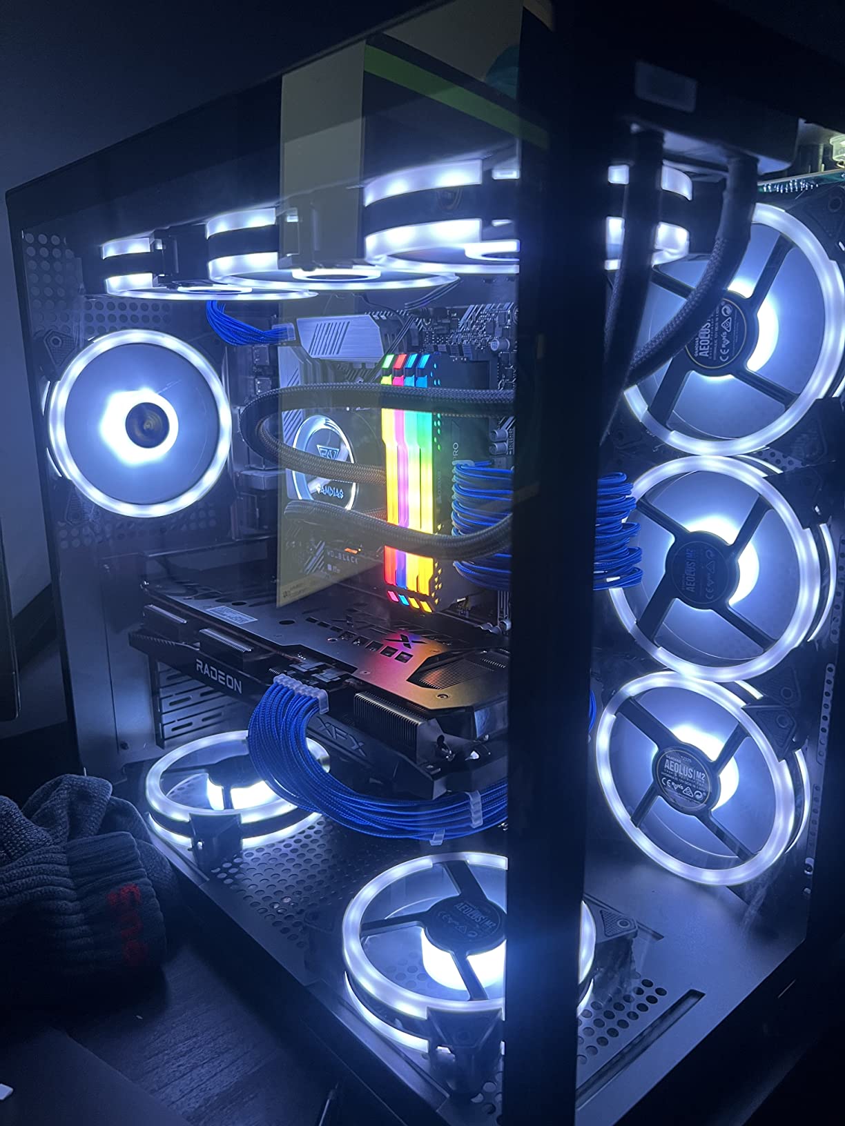 $18/mo - Finance AMANSON PC CASE ATX Mid Tower Case Tempered Glass ...