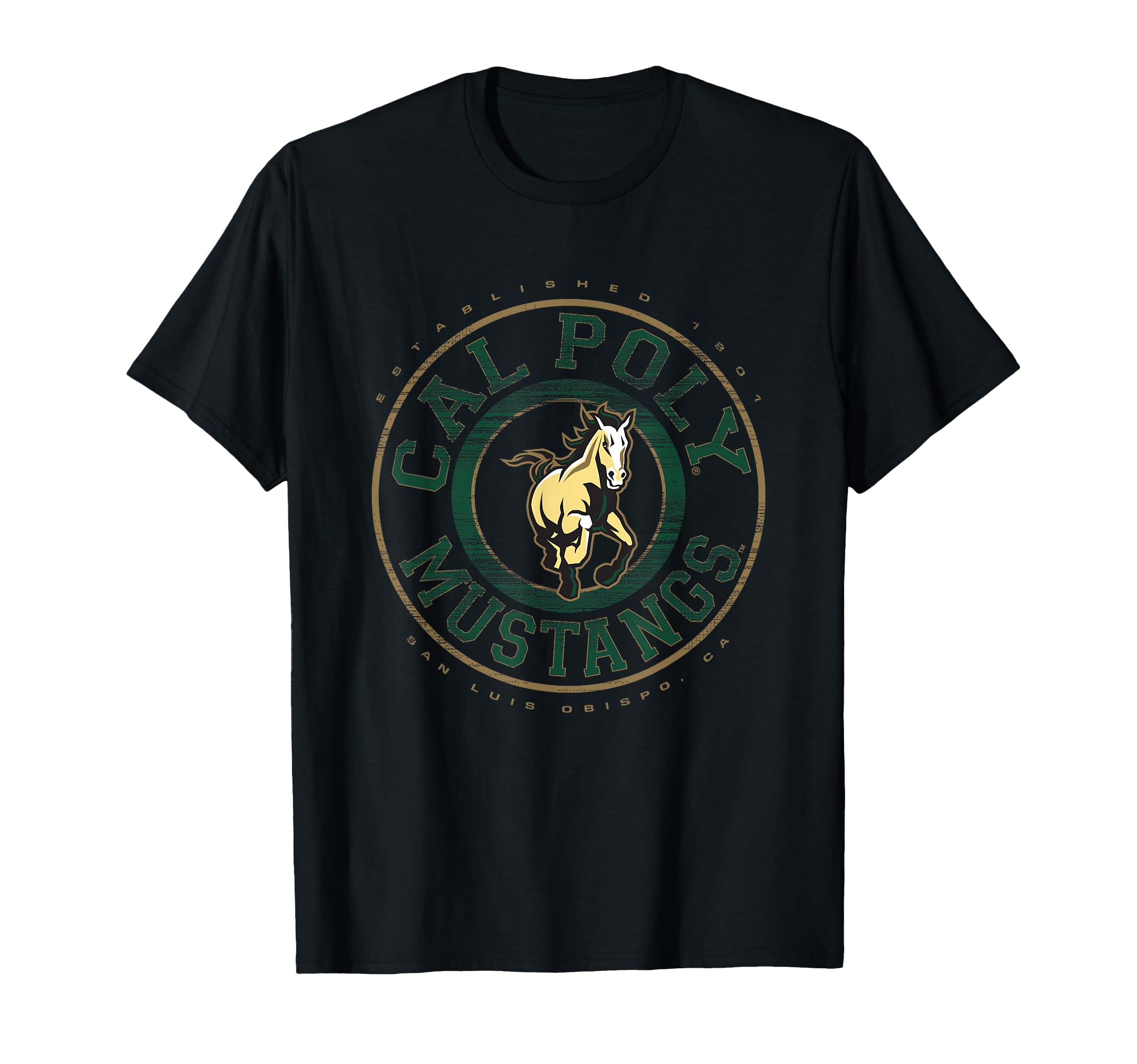 Amazon.com : Cal Poly Mustangs Showtime Logo Officially Licensed T ...