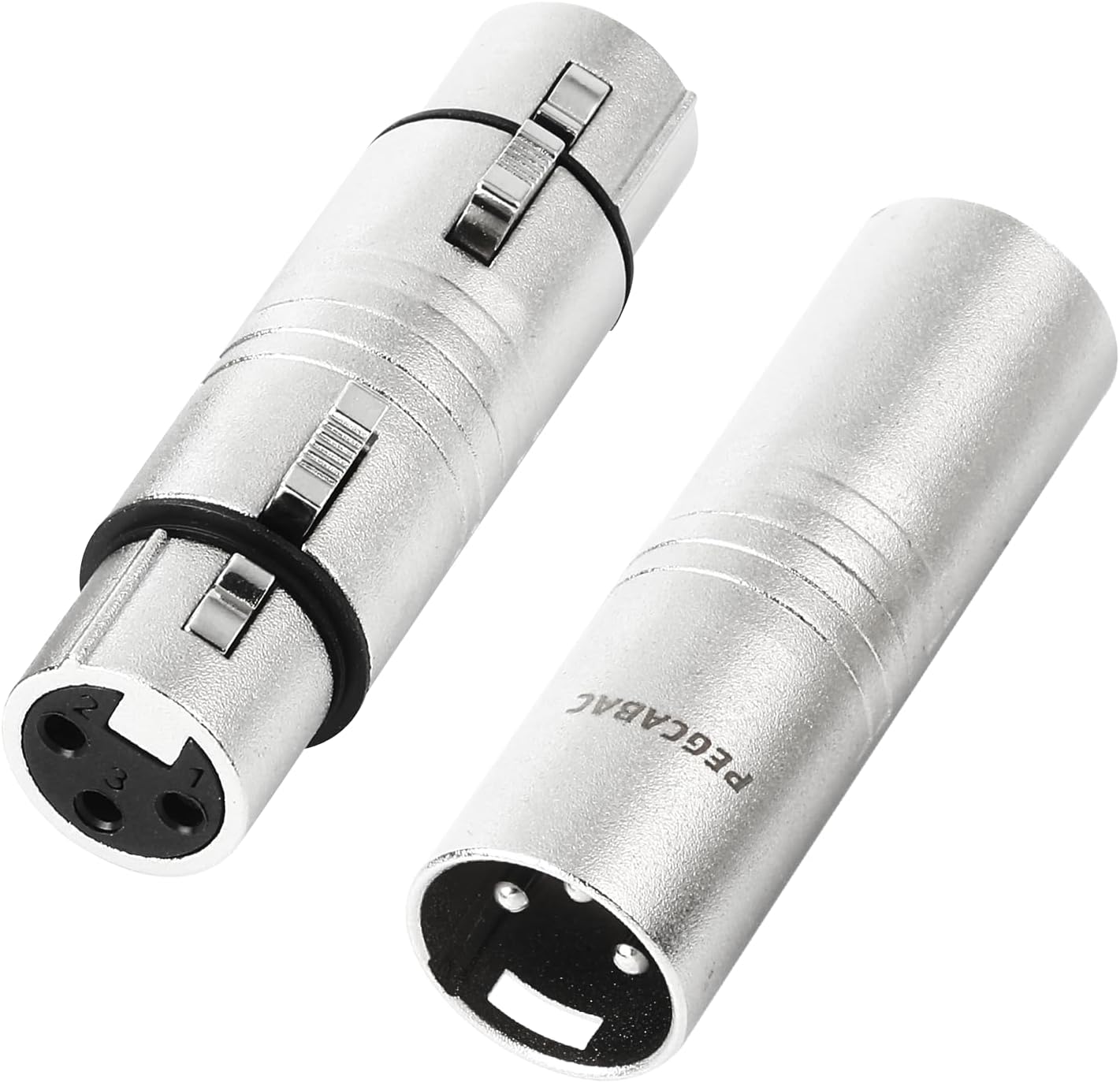 Amazon.com: pegcabac XLR Adapter, 1-Pair XLR Male to Male & XLR Female ...