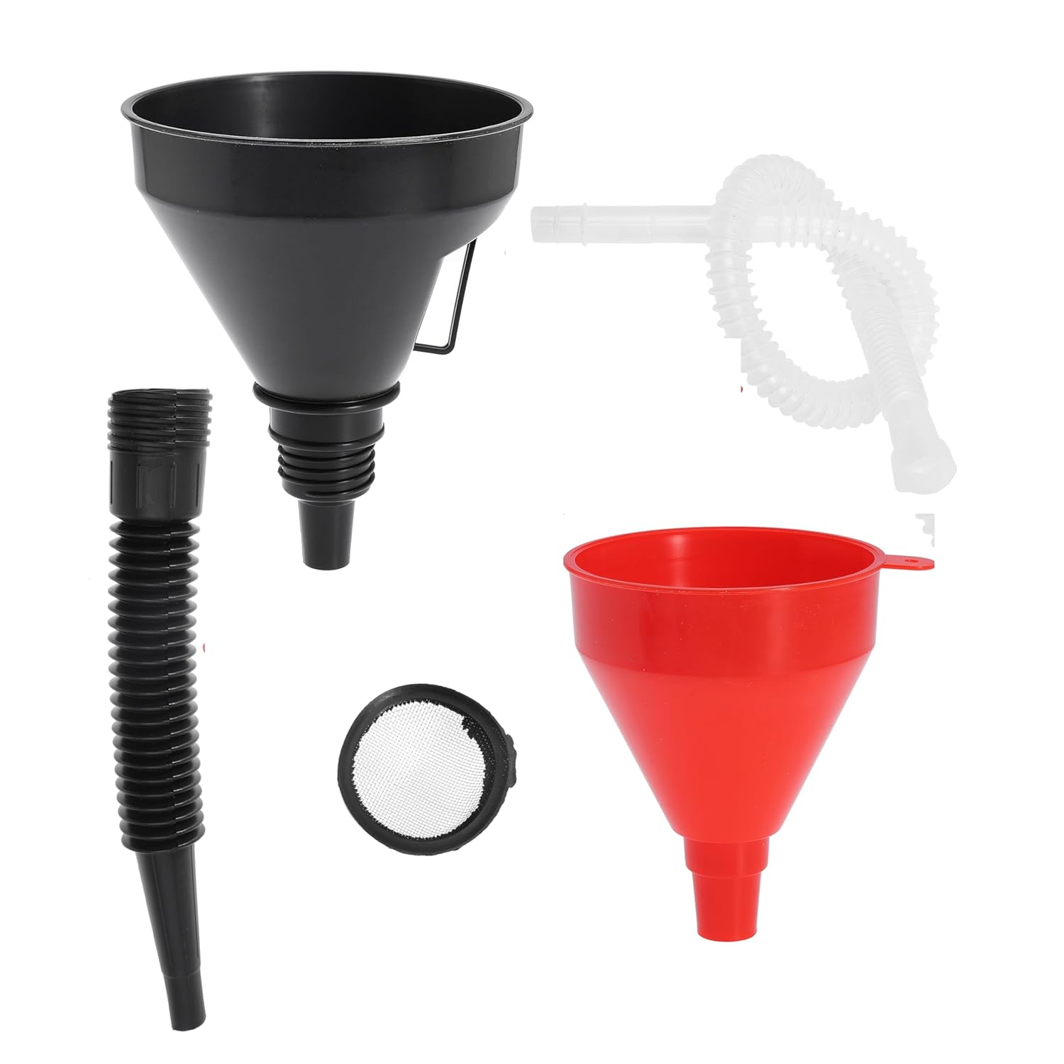 Amazon.com: Ciweisah 2 Pcs Plastic Automotive Funnels Set Long Neck Oil ...