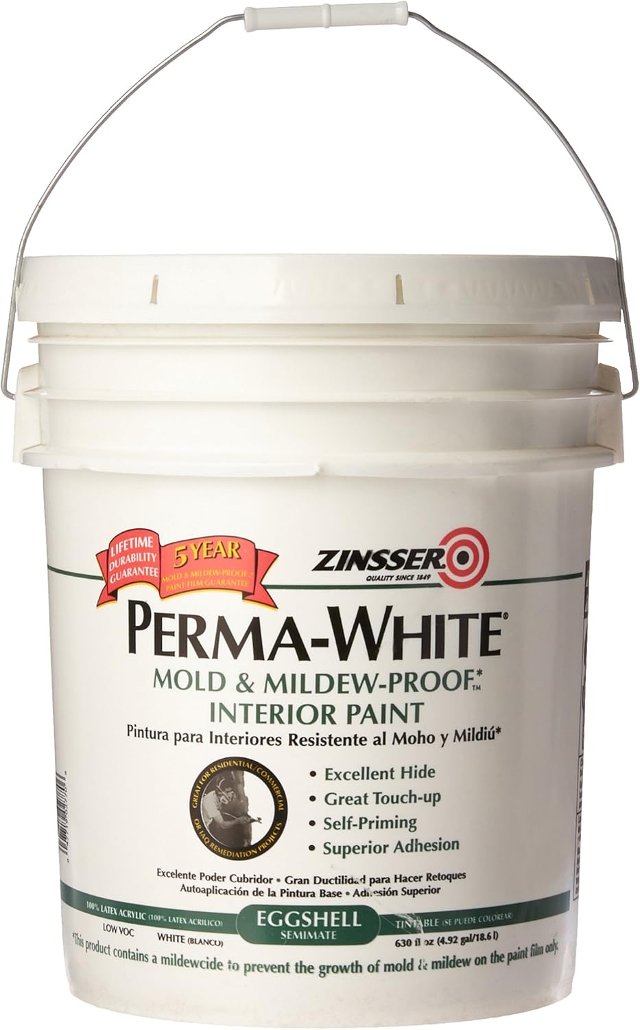 Zinsser 208522 02770 Perma Eggshell Mold & Mildew Proof Paint - House ...