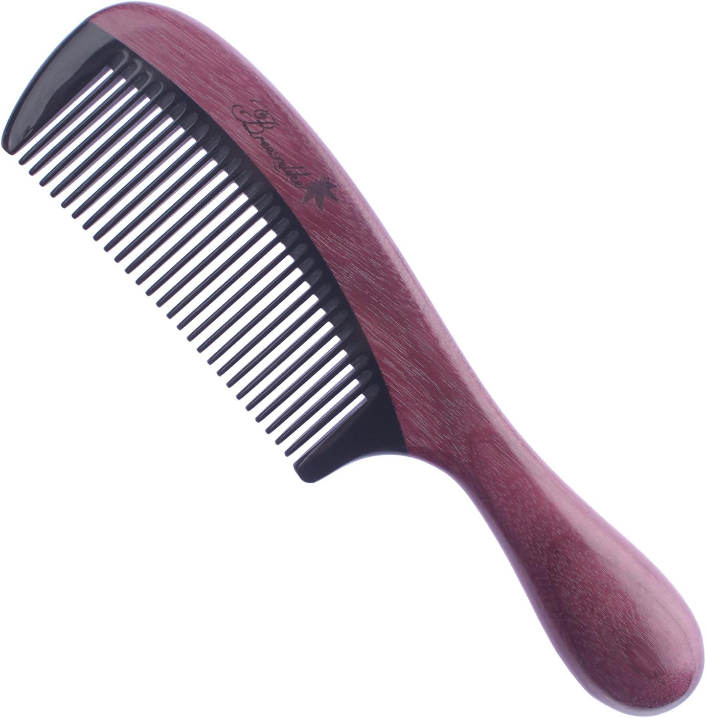 Amazon.com : Onedor Handmade Buffalo Horn and Sandalwood Hair Combs ...
