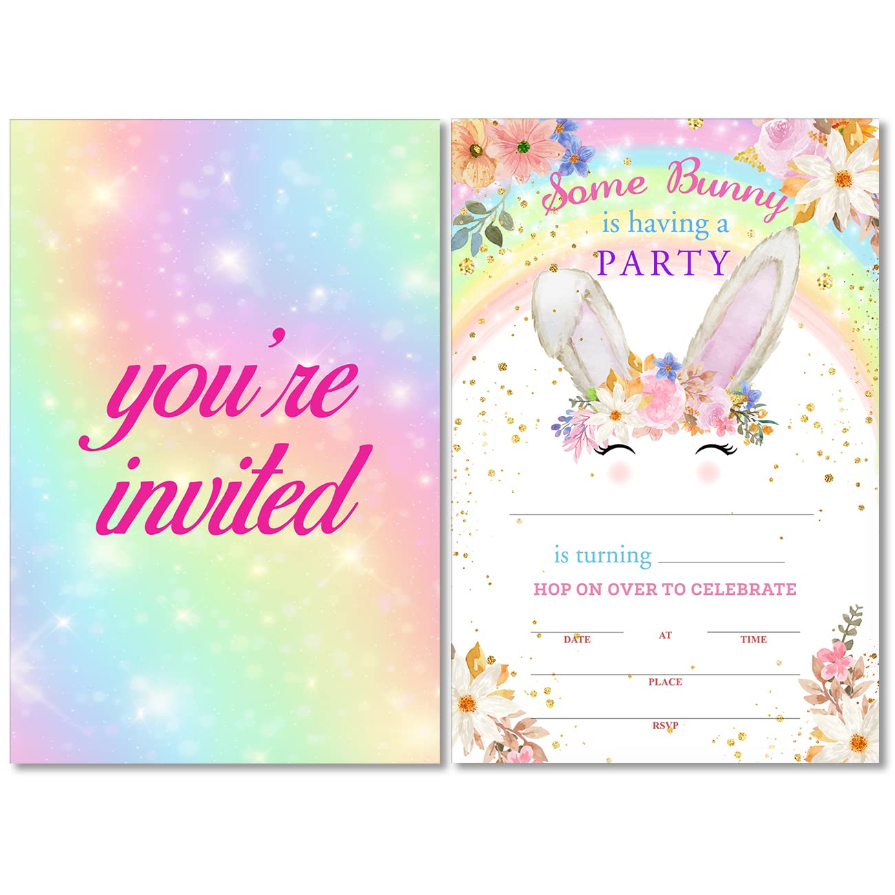 Bunny Birthday Invitations