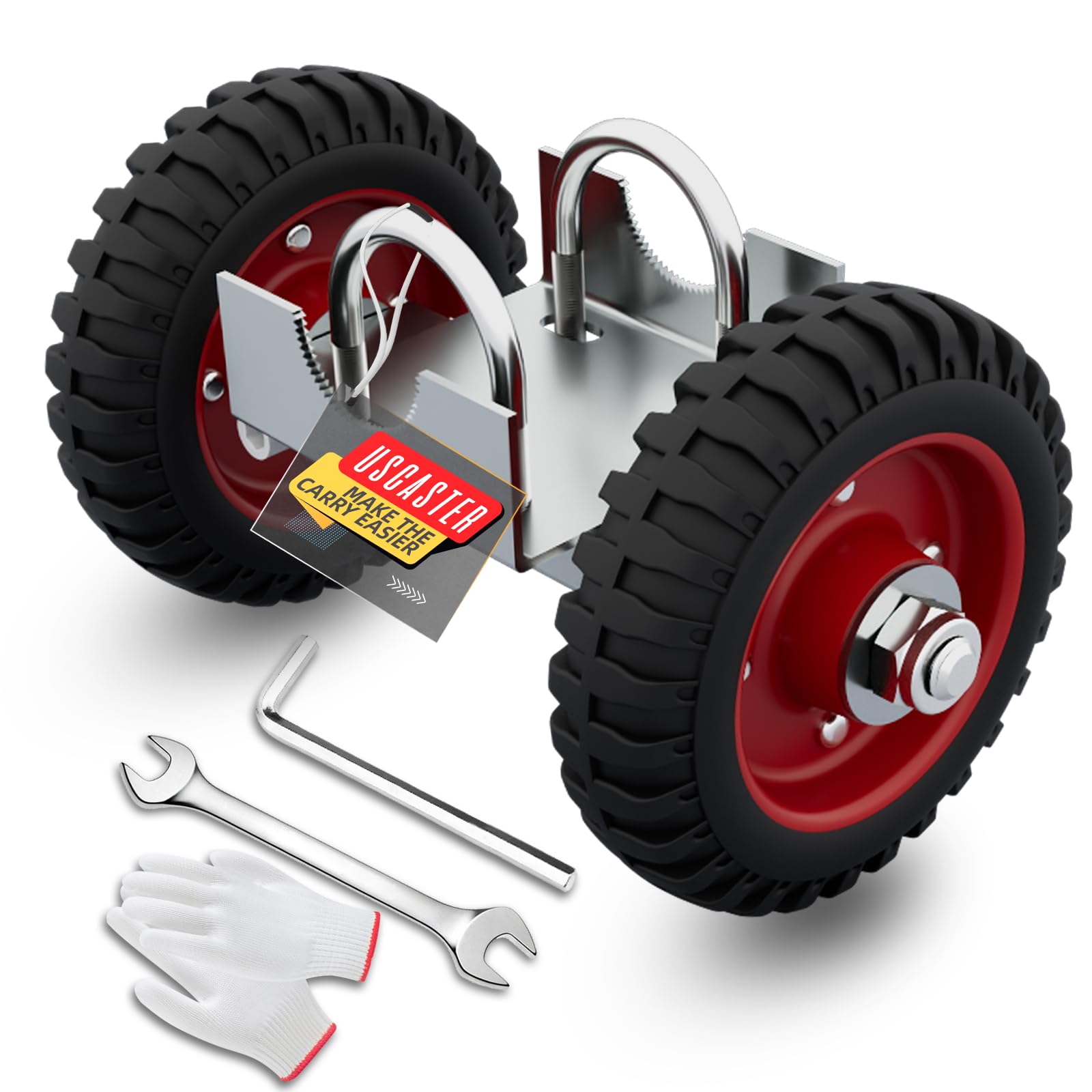 Snapklik.com : USCaster 6 Inch Rolling Gate Wheel-Heavy Duty Rubber ...