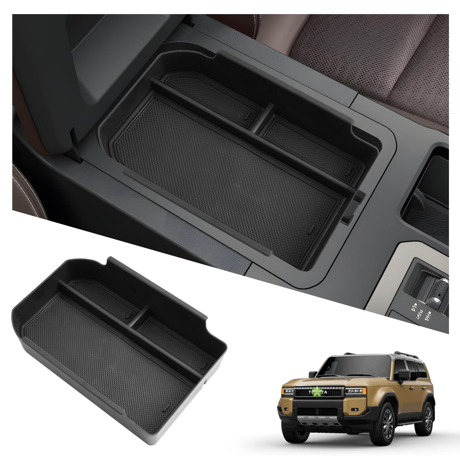 Amazon.com: Ruiya 2024 Land Cruiser Center Console Organizer for Toyota ...