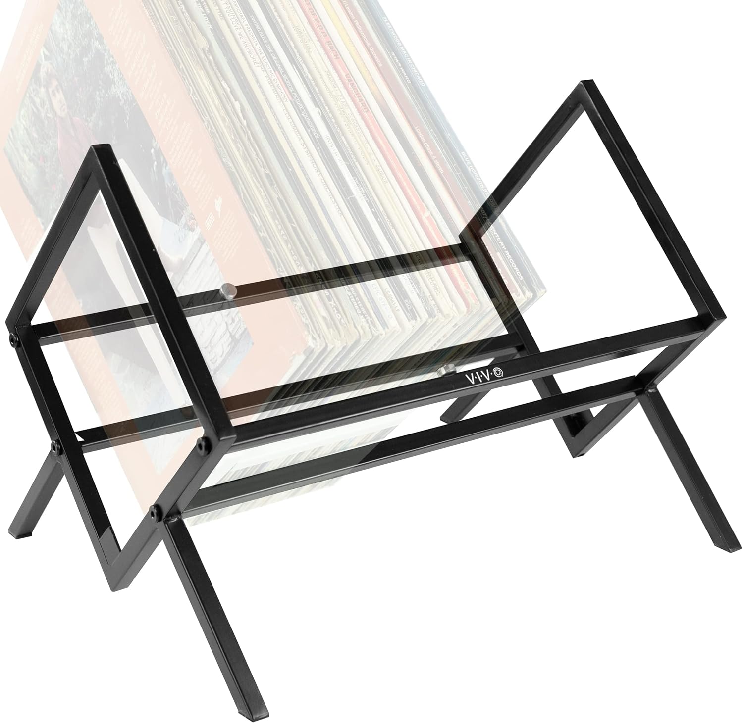 Amazon.com: VIVO Vinyl Record Display, Large Capacity Rack, Holds 75 ...