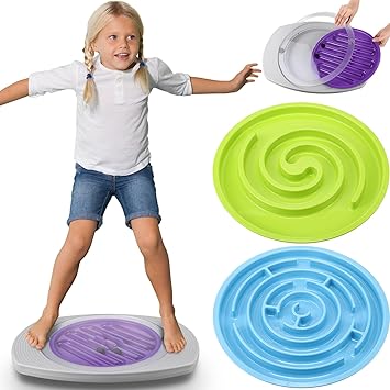Amazon.com: PullCrease Labyrinth Balance Board with 3 Replaceable ...