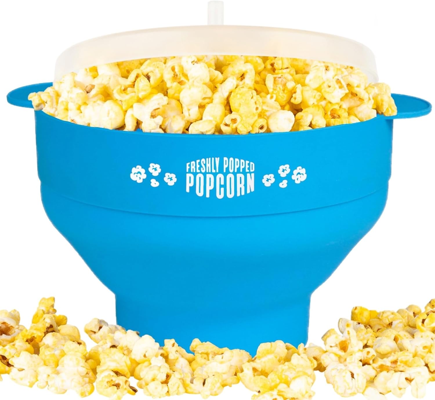 Amazon.com: Silicone Microwave Popcorn Popper (Blue) Air Popper Popcorn ...