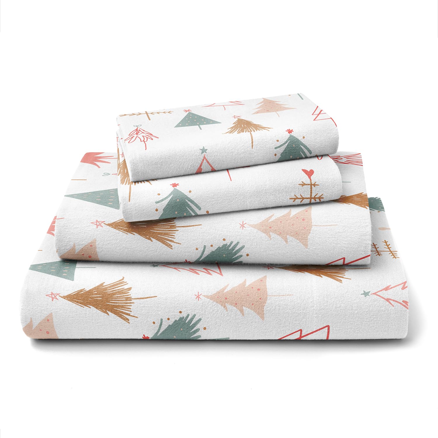 Amazon.com: Flannel Christmas Sheets - 100% Cotton Flannel Sheets ...