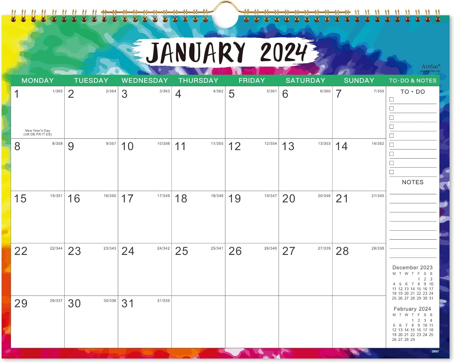 Calendar 2024 uk - 2024 Wall Calendar uk Starts from January 2024 to ...