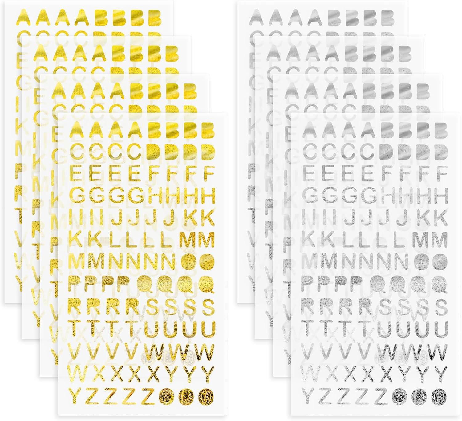 Amazon.com: Abeillo 8 Sheets Mini Letter Stickers, Small Letter ...