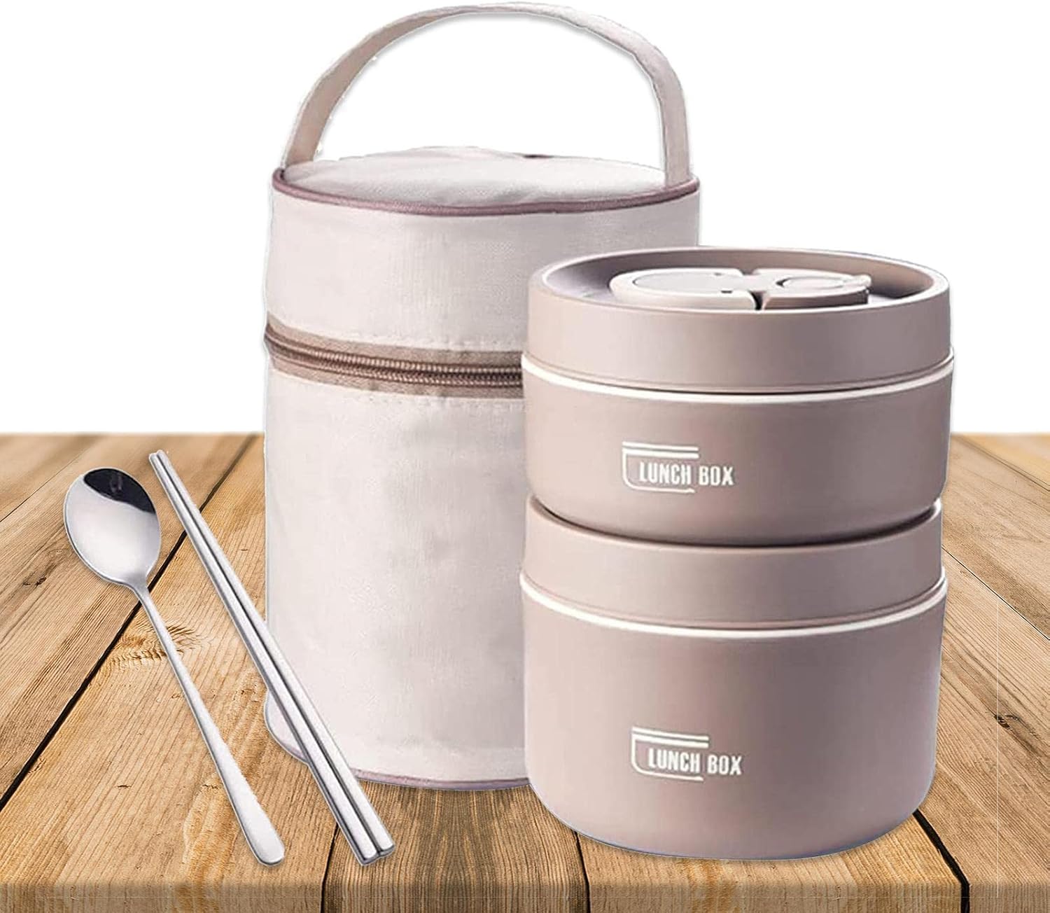 fanelod Thermal Lunch Box, Leak-Proof Thermal Bento Box, Stackable ...