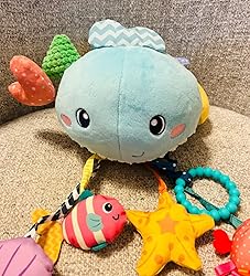 Amazon.com: Jollybaby Plush Stuffed Activity Pull String Hanging Toys ...