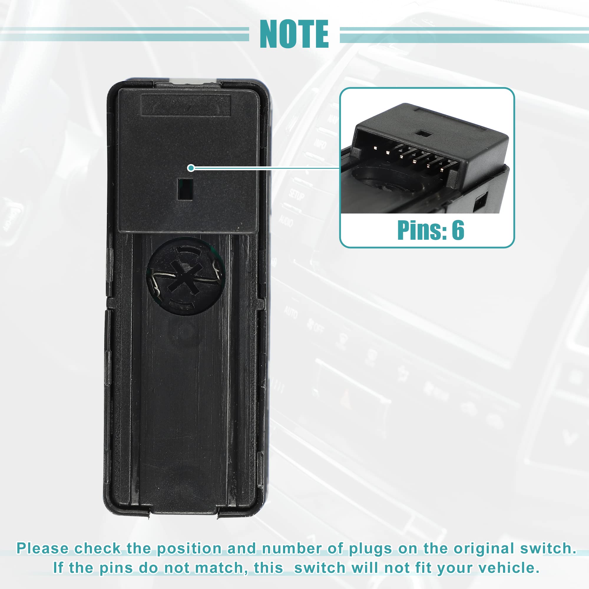 6 Pin Central Locking Switch BMW Emergency Light Switch - 6-Pin Central ...