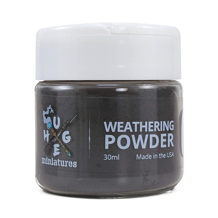 Buy Huge Miniatures Weathering Powder, Gunmetal Pigment for Model ...