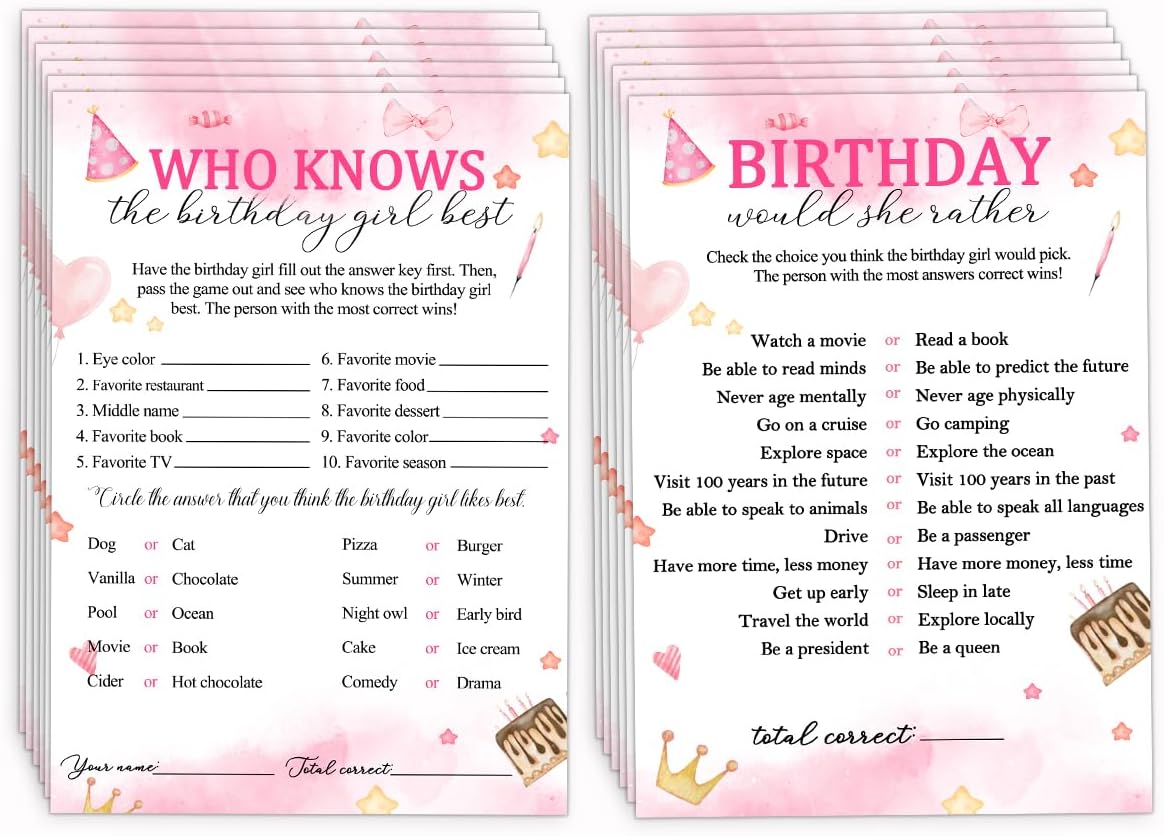 Amazon.com: Yangmics Direct 60 Candy Guessing Game Cards - Guess How ...