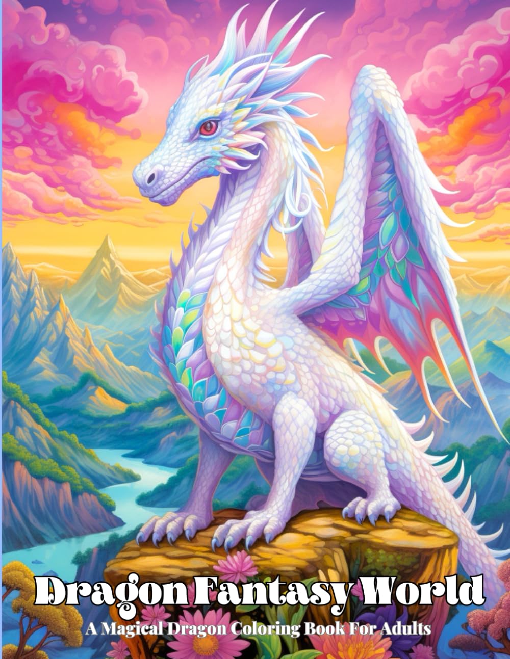 Amazon.com: Dragon Fantasy World: A Magical Dragon Coloring Book For ...