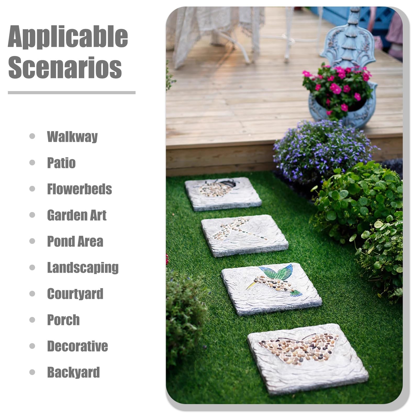 Square Stepping Stone Design Square Format Stepping Stones From