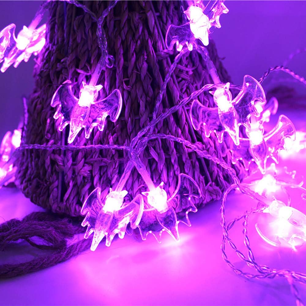 Amazon.com: axaya Halloween Bat Lights String Battery Operated Bat ...