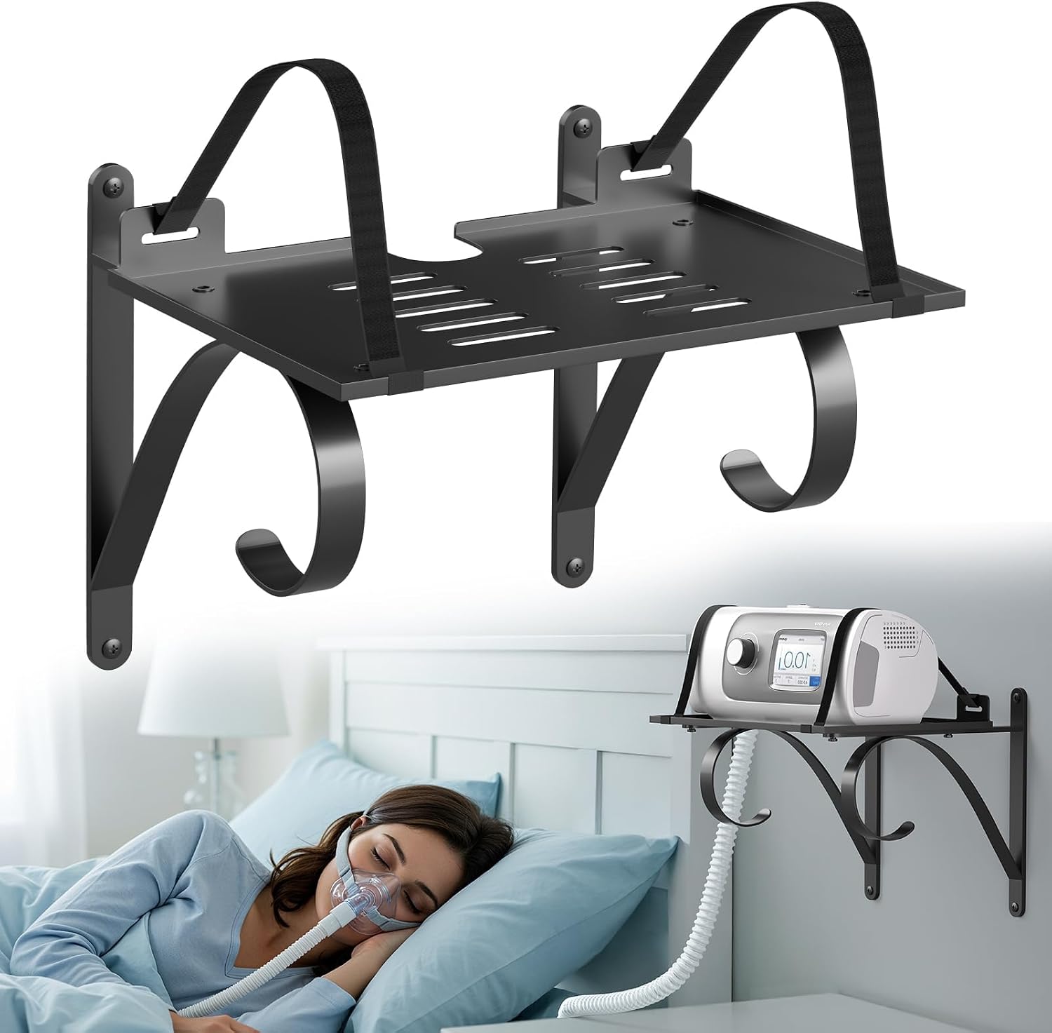 Amazon.com: CPAP Wall Mount Shelf Stand for ResMed AirSense 10/11 CPAP ...