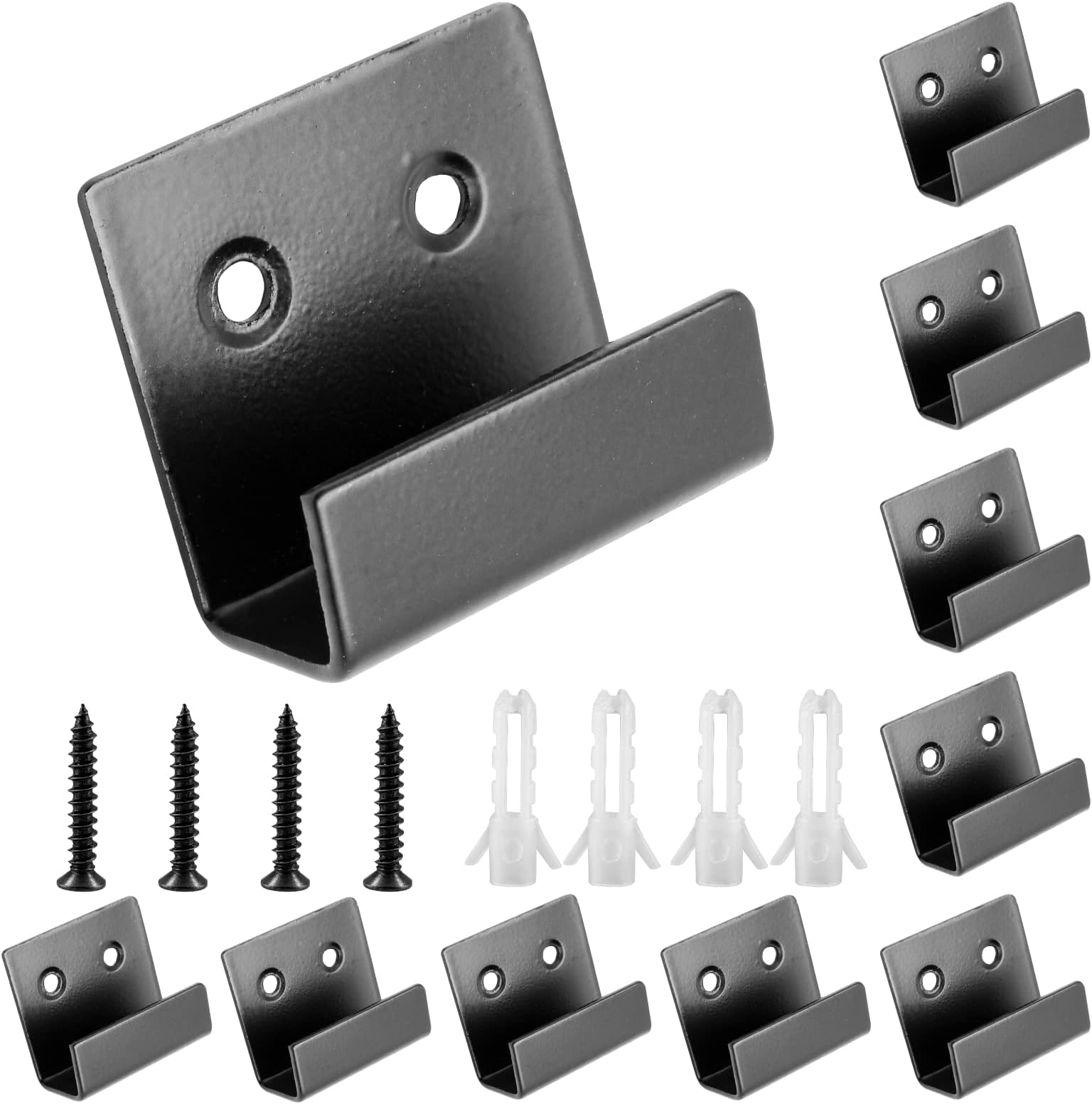 Shappy 2 Sets (8 Pieces) Spring Loaded Mirror Hanger Clips Set Unframed ...