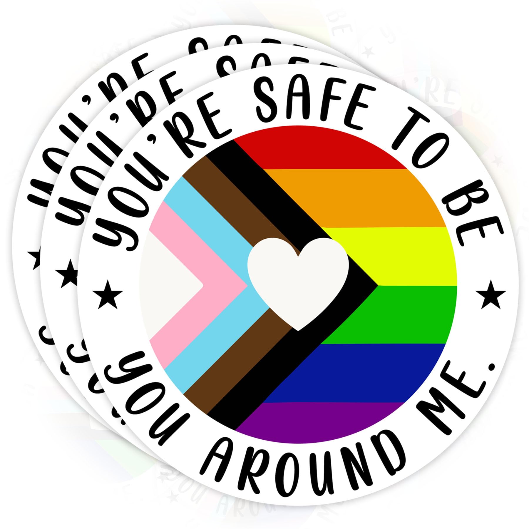 You're Safe With Me Vinyl Stickers You're Safe With Me Pride Stickers ...