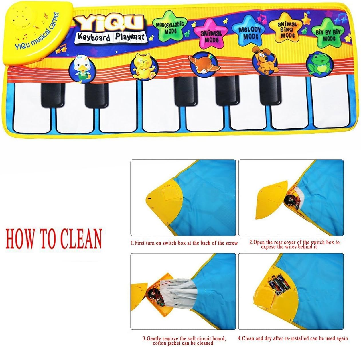 Itian® Children’s Multi-function Music Game Carpet Mat Child Baby ...