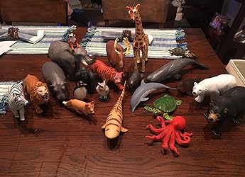 Amazon.com: Learning Resources Jumbo Zoo Animals I Monkey, Penguin ...