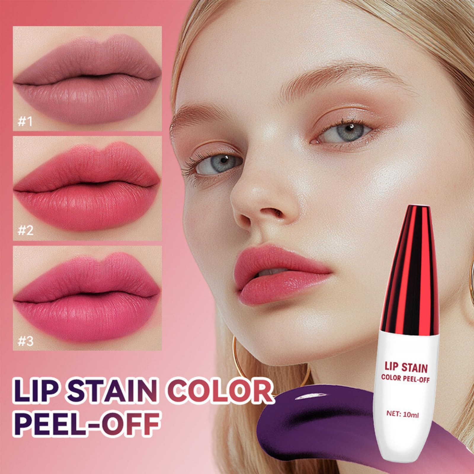 SHEBEEDO Lip Stain Non-Stick Cup Peel Off Lip Stain Lip Tint Peel Off ...
